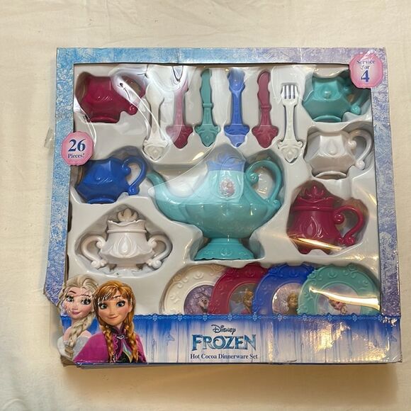 Disney | Toys | Disneyfrozenhotcocoadinnerwareset26pcs | Poshmark